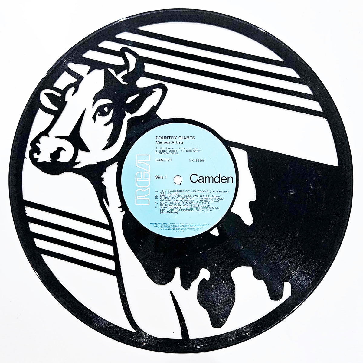 Vinyl Record Art - Cow – BROKEN RECORD