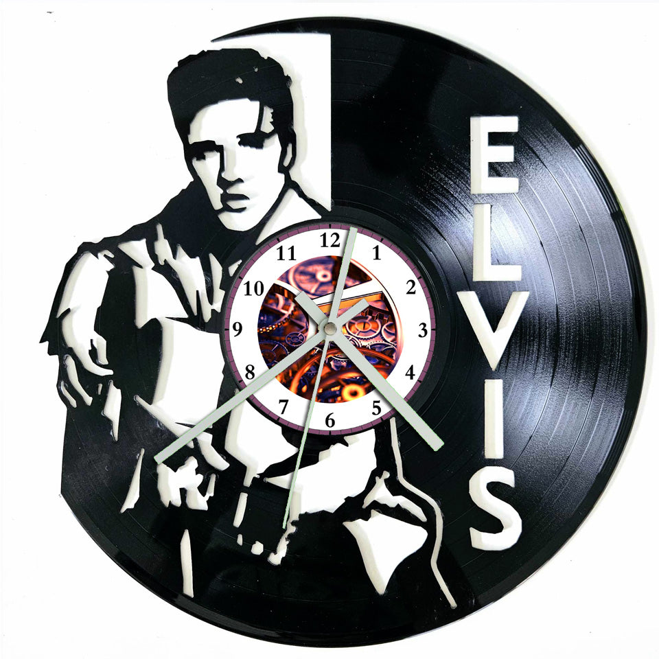Vinyl Record Clock - Elvis Guitar – BROKEN RECORD