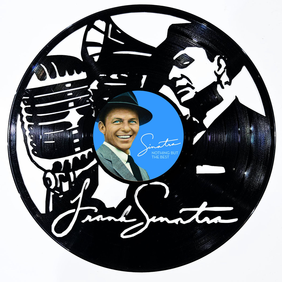 Vinyl Record Art with sticker - Frank Sinatra 2 – BROKEN RECORD