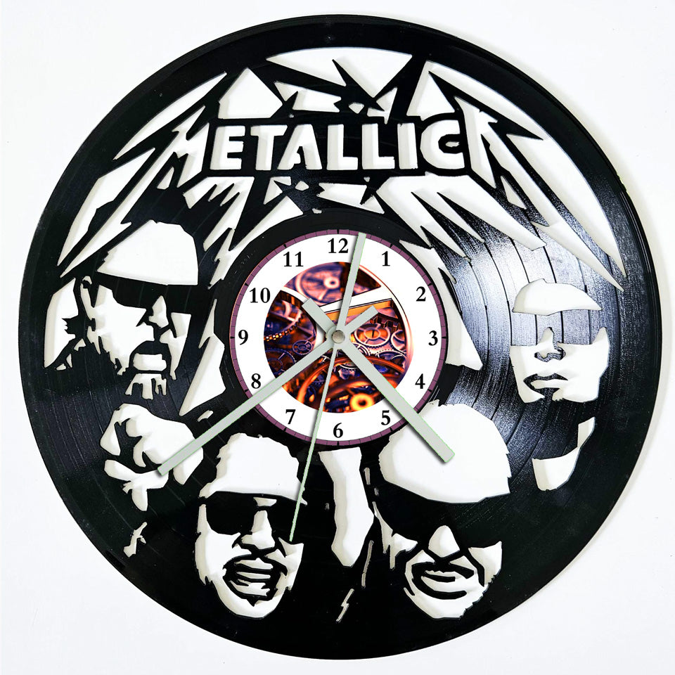 Vinyl Record Clock - Metallica Band – BROKEN RECORD