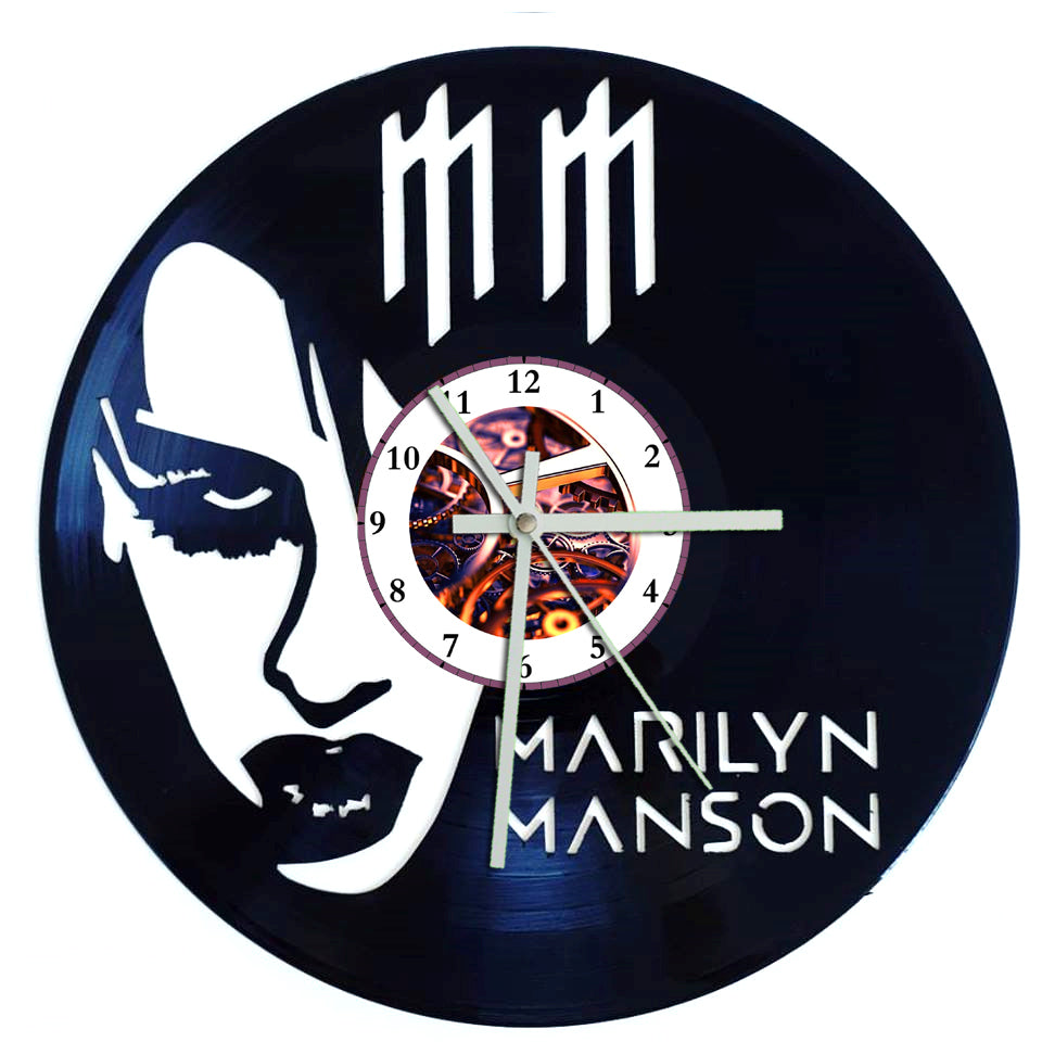 Vinyl Record Clock - Marilyn Manson – BROKEN RECORD
