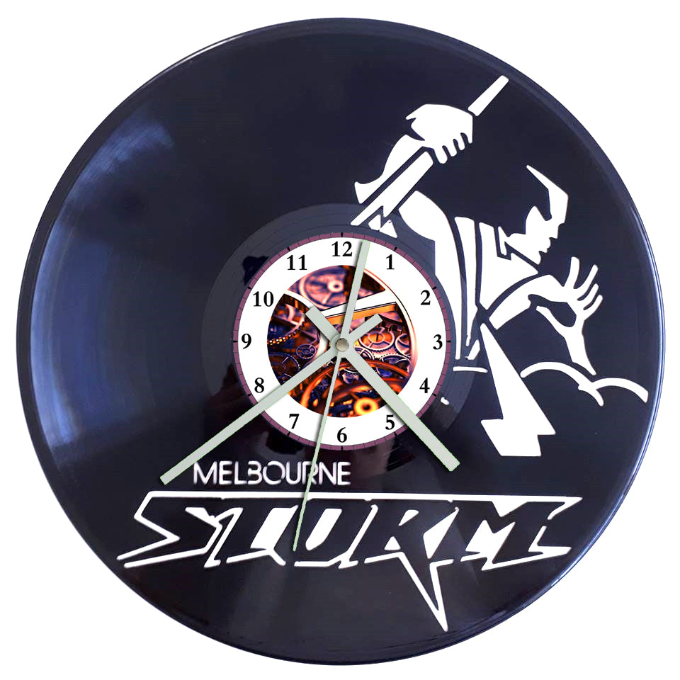 Vinyl Record Clock - NRL Melbourne Storm – BROKEN RECORD