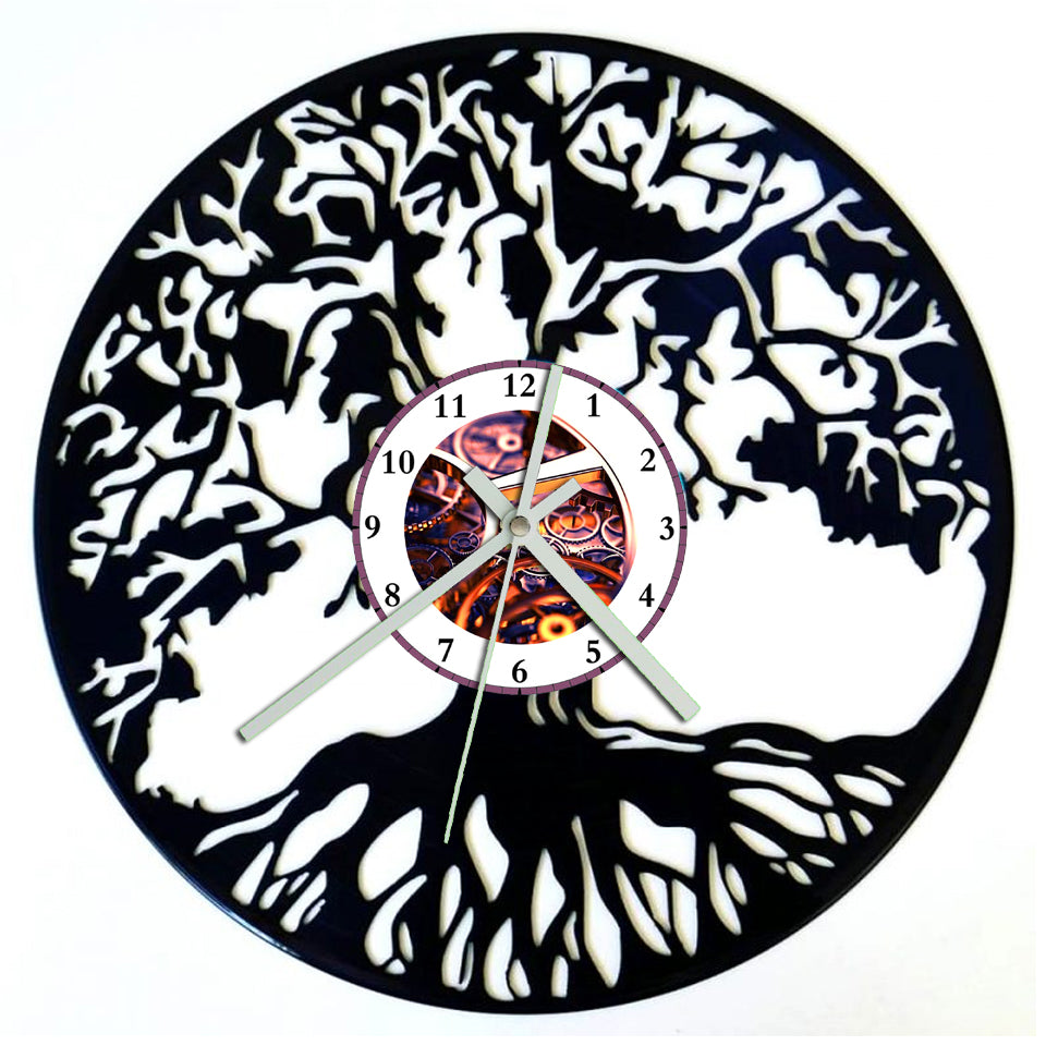 Vinyl Record Clock - Tree of Life – BROKEN RECORD