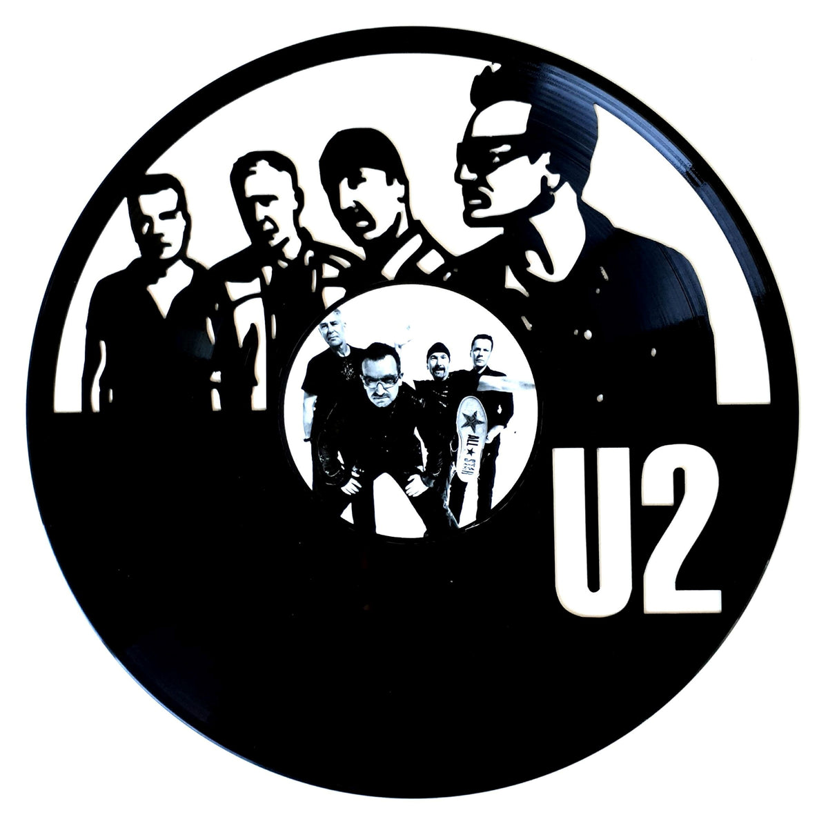 Vinyl Record Art with sticker - U2 – BROKEN RECORD